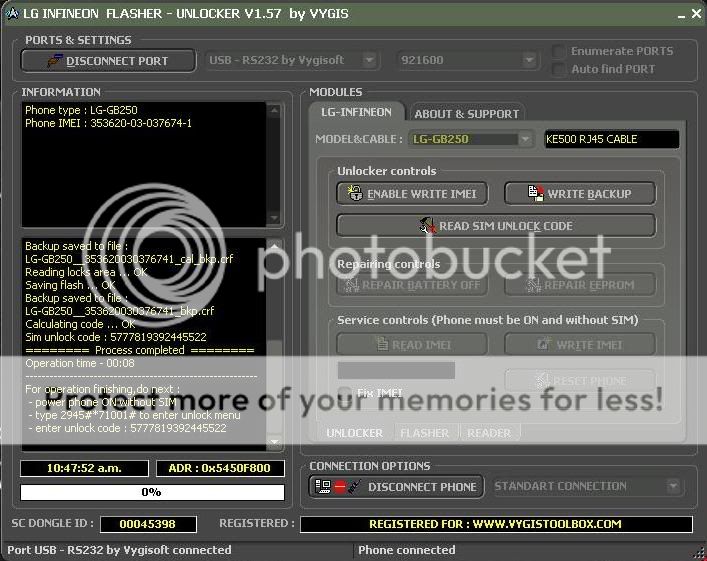 LG GB250 unlock done - GSM-Forum